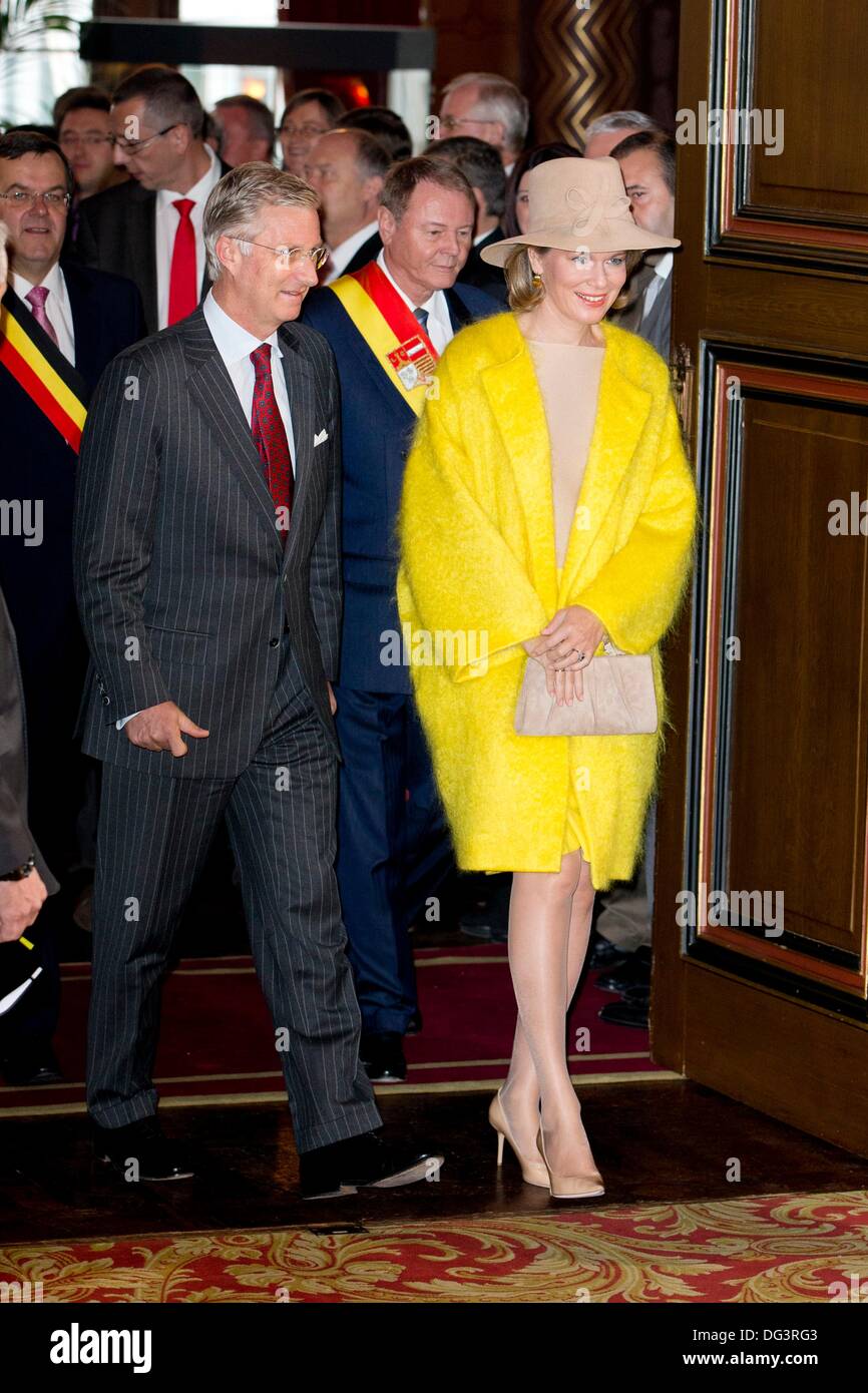 King Philippe (Filip) and Queen Mathilde visit Liege, Belgium during ...