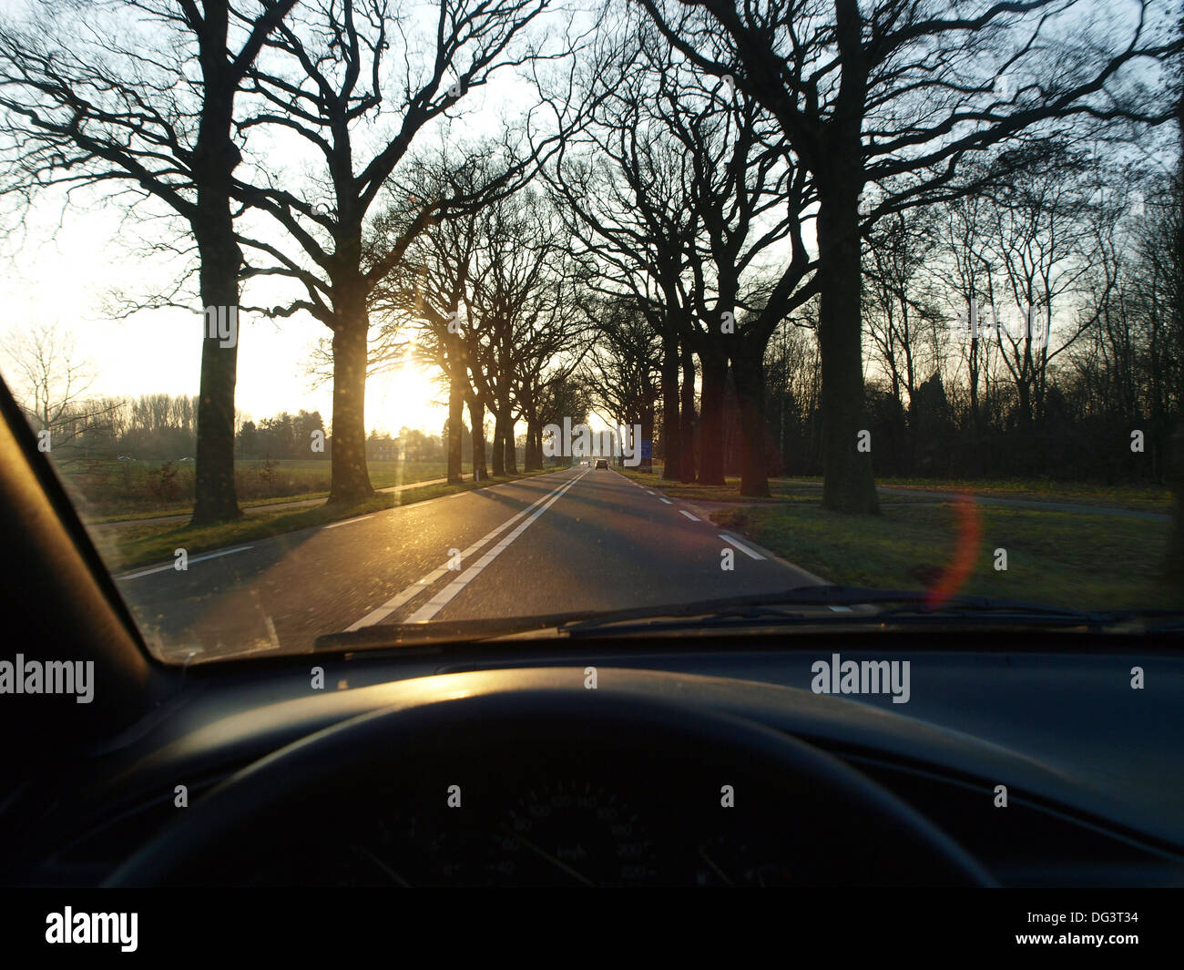 Road and landscape seen through windscreen hi-res stock photography and ...