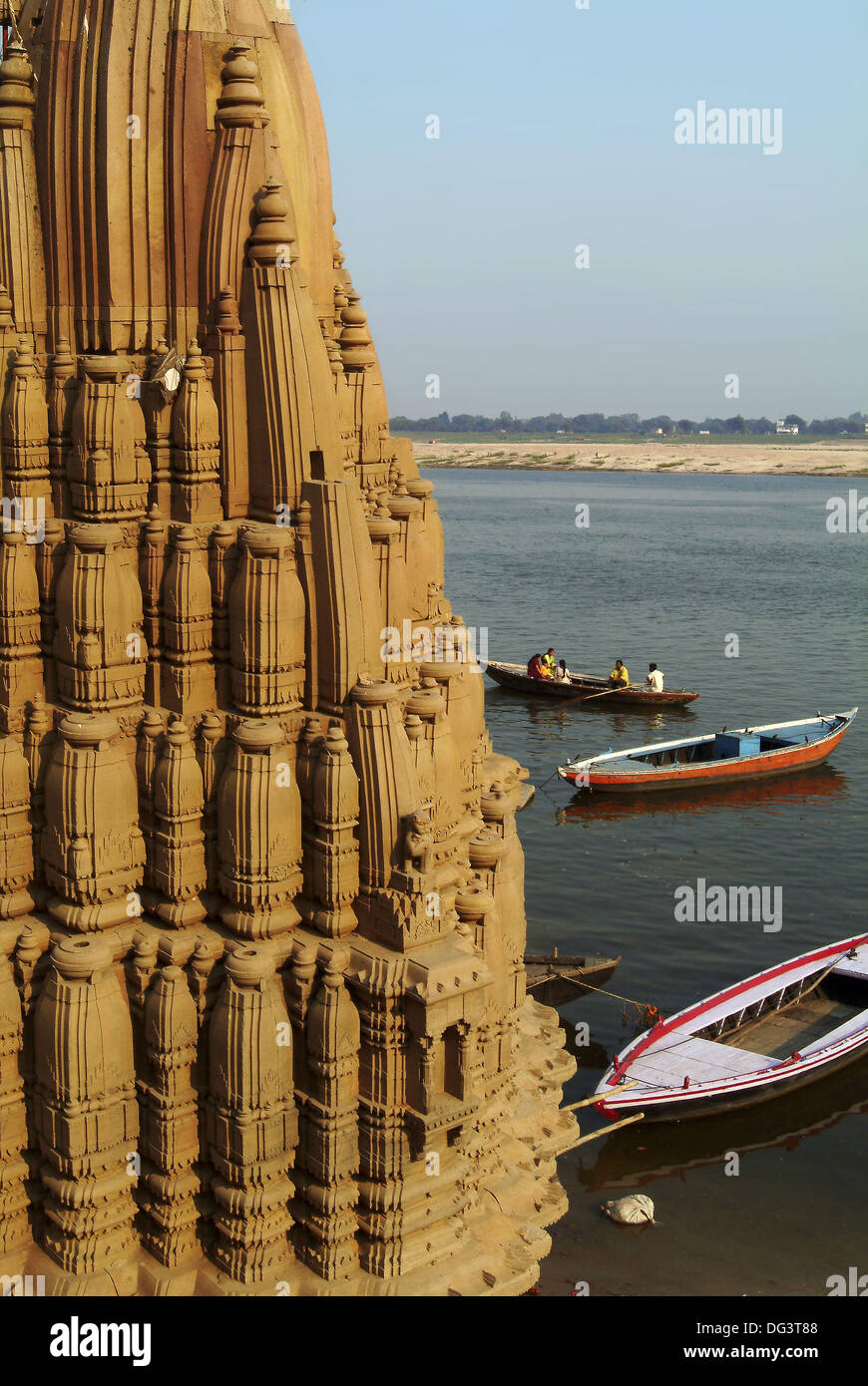 ´Ghat´ steps to the Ganges, Varanasi, Uttar Pradesh, India Stock Photo ...