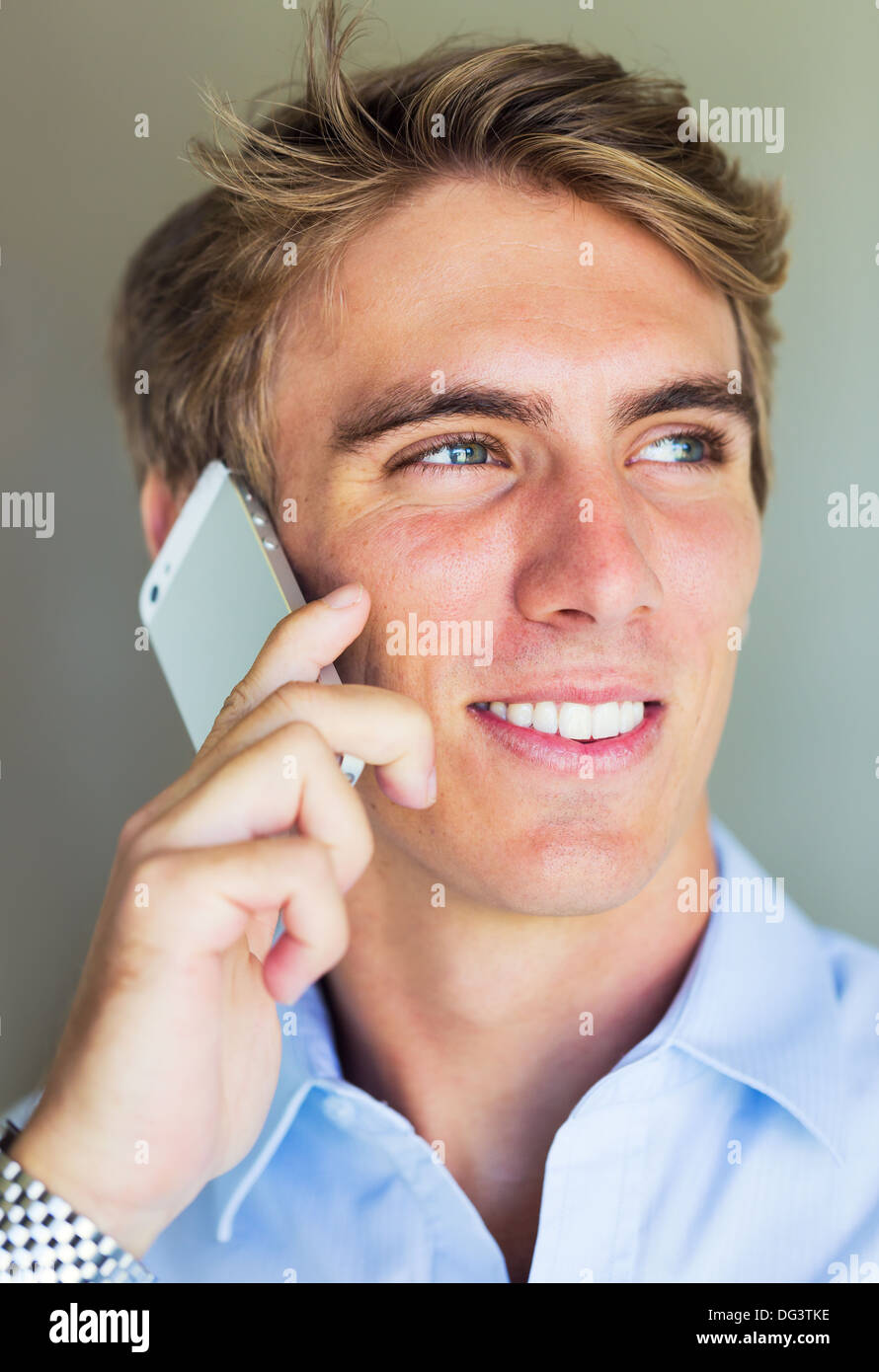 Friendly phone call hi-res stock photography and images - Alamy