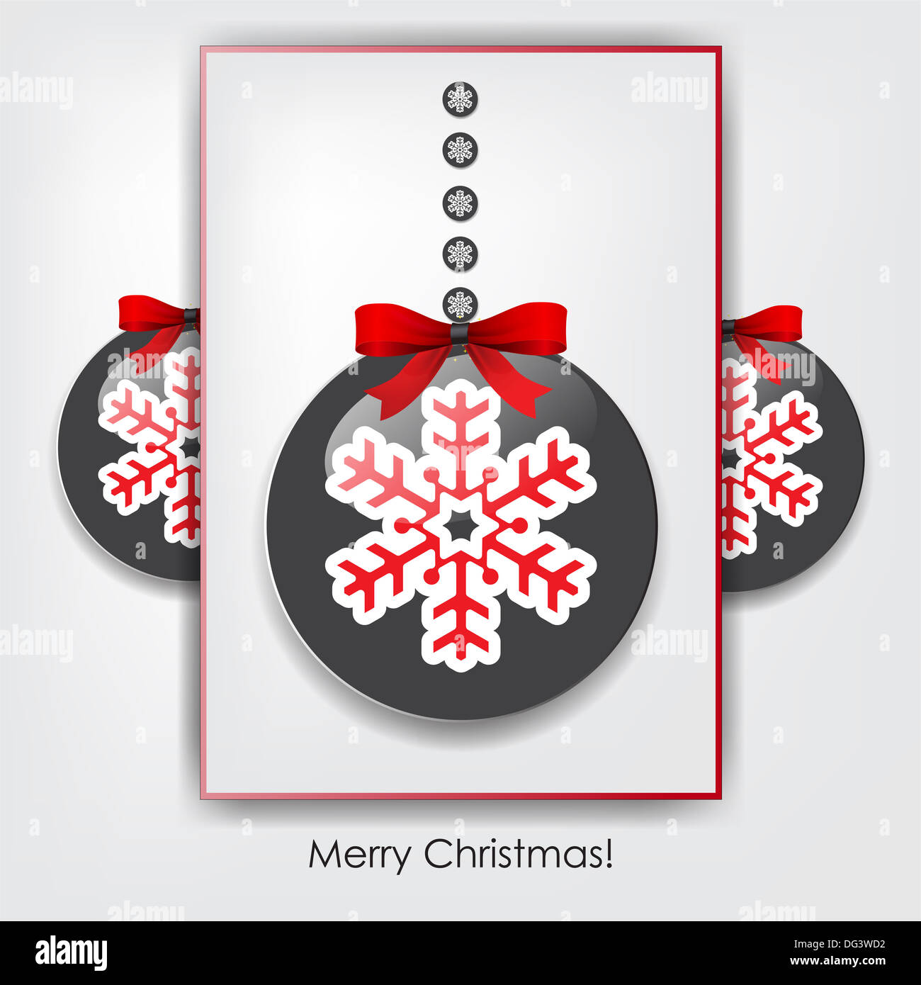 Christmas background with a Christmas ball and ribbon, and the text ...