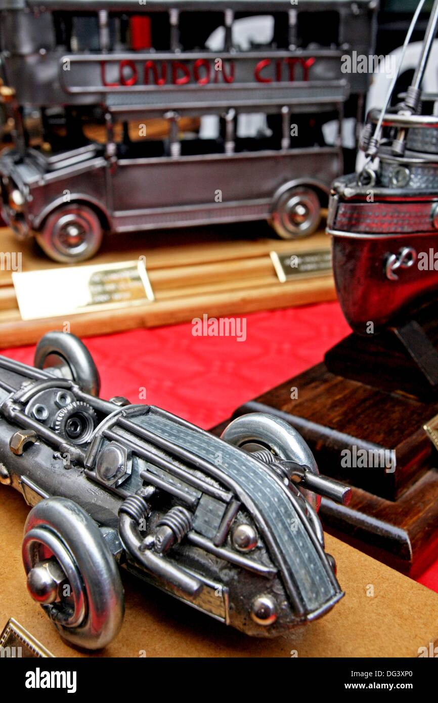 Classic metal racing car Stock Photo - Alamy