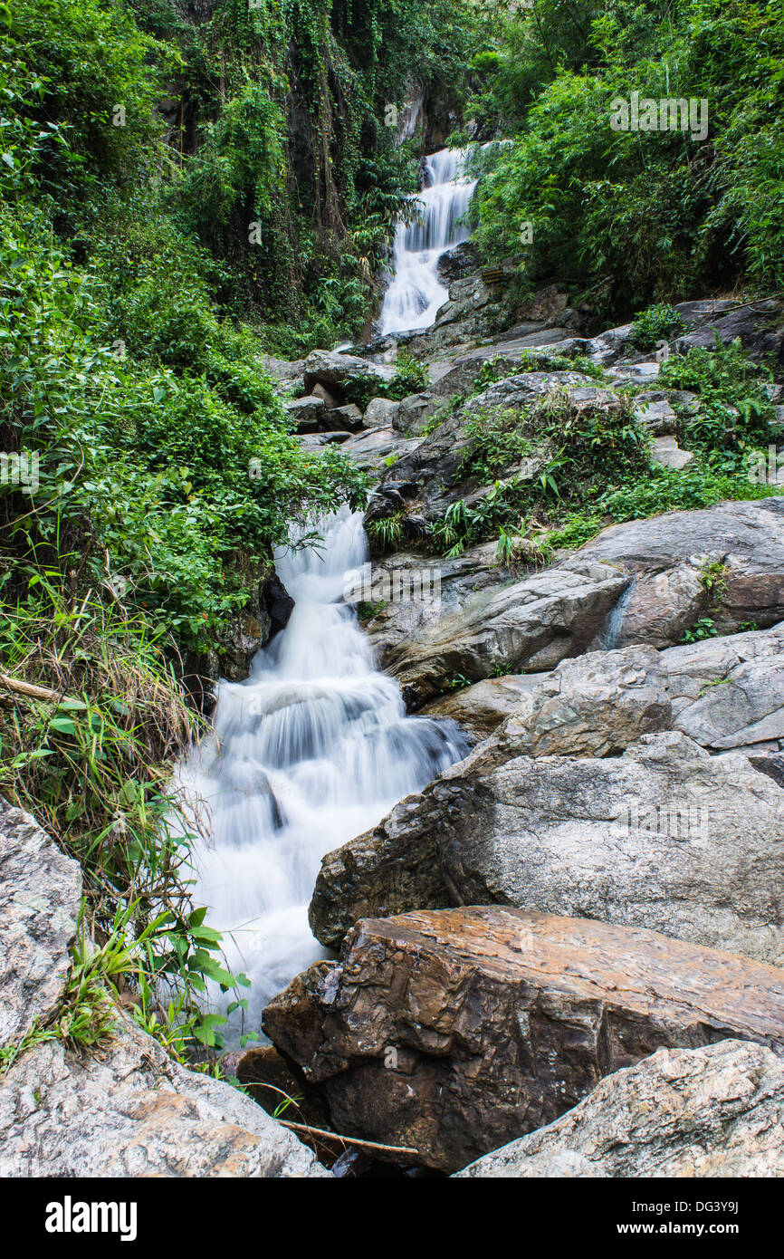 hauykeaw waterfall in Doi Suthep-Pui Nationnal Park , chaingmai Thaland ...
