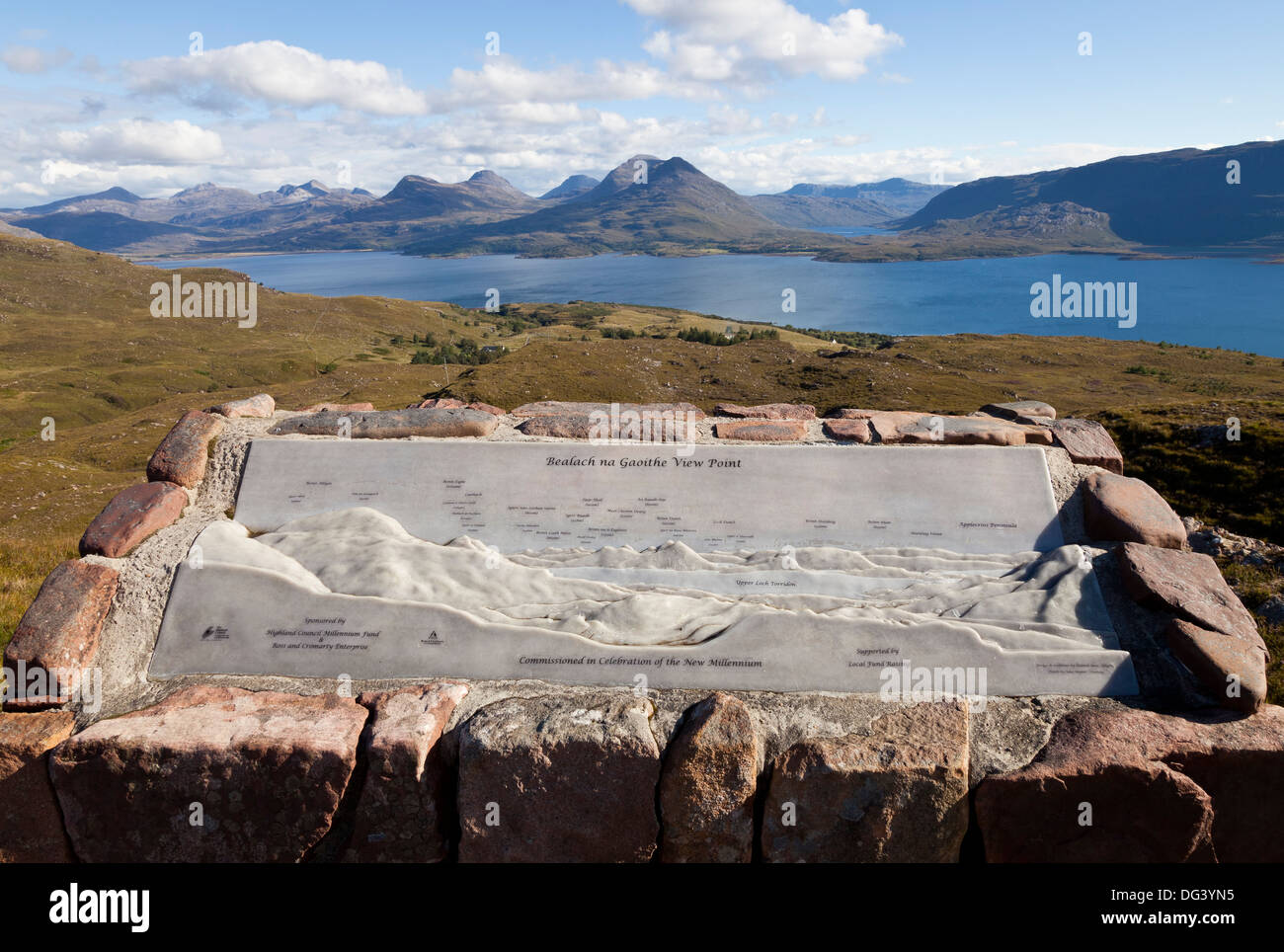 Bealach na Gaoithe View Point, Upper Loch Torridon from the north of ...