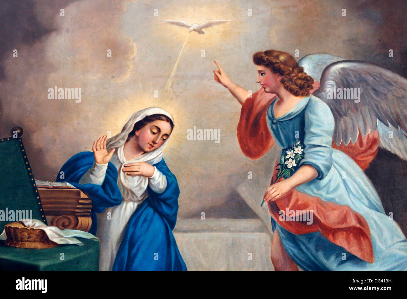 The annunciation painting hi-res stock photography and images - Alamy