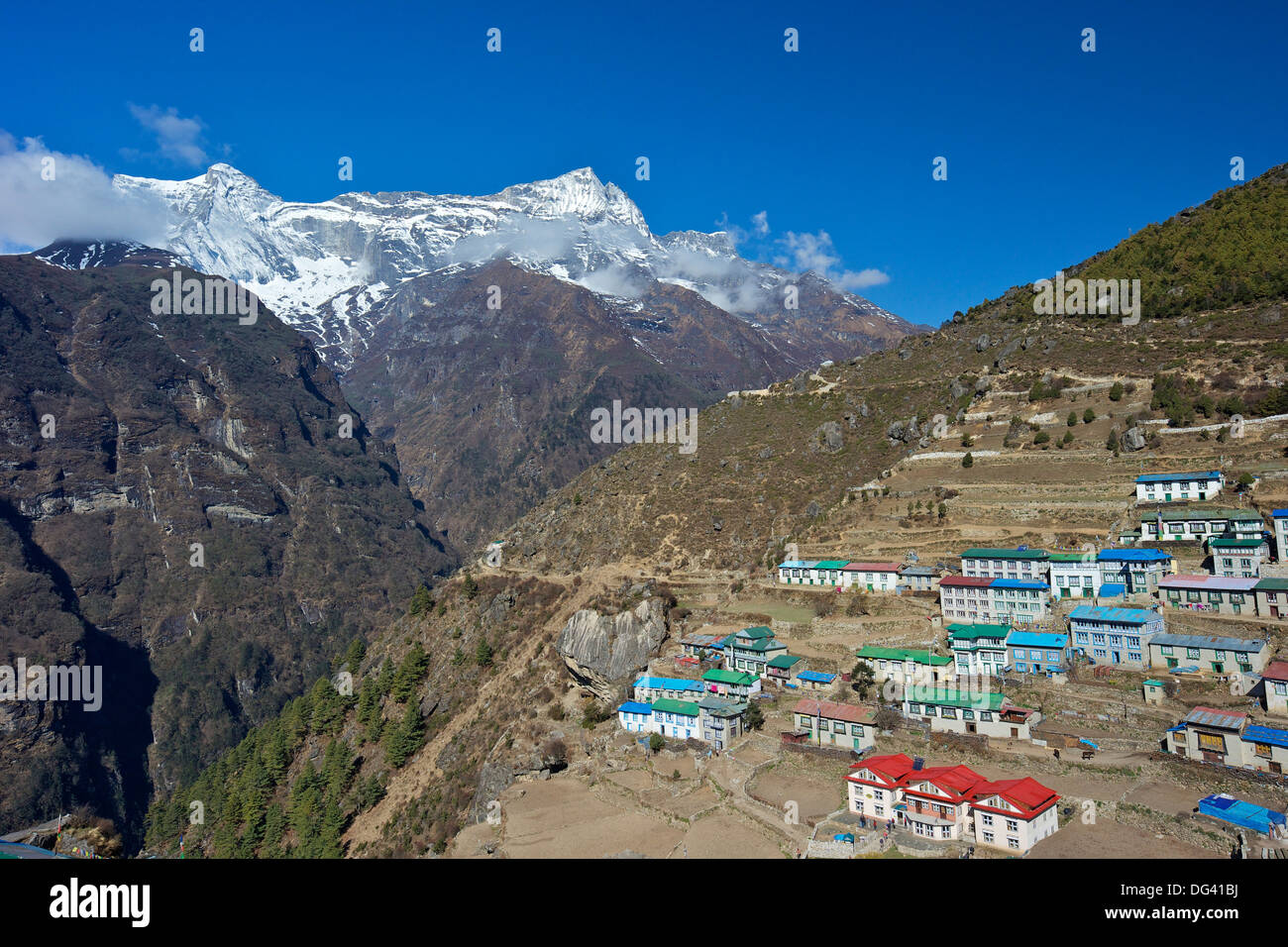 Namche Bazaar, Nepal, Himalayas, Asia Stock Photo - Alamy