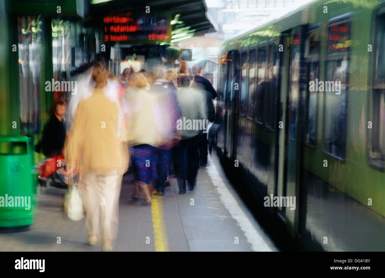 Alighting from train hi-res stock photography and images - Alamy