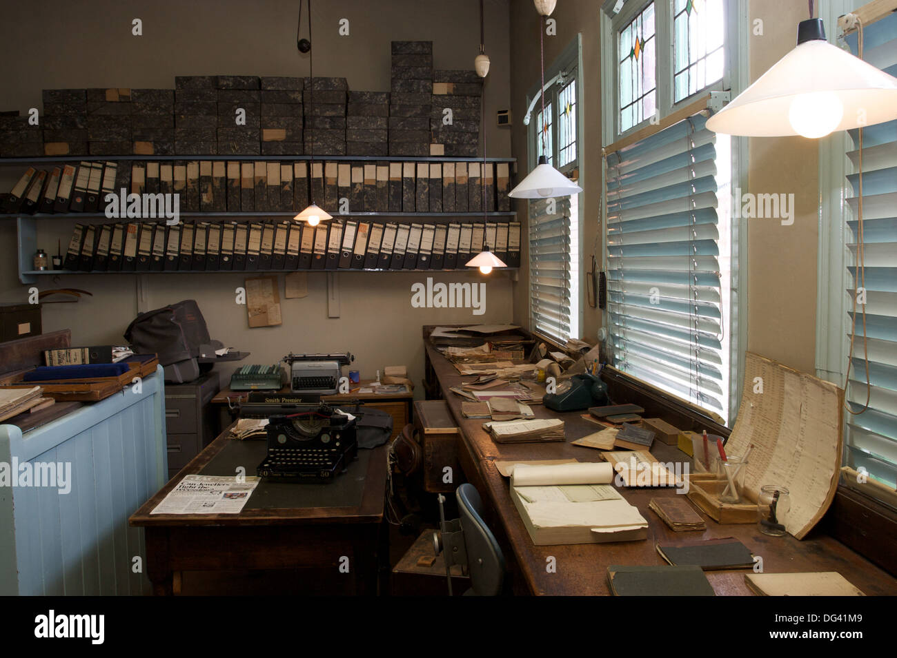 Inside the Museum of the Jewellery Quarter, Birmingham. The museum is a ...