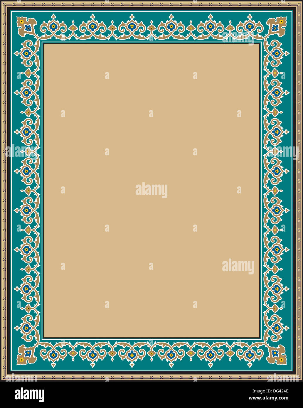 Traditional Arabic Frame Stock Photo - Alamy