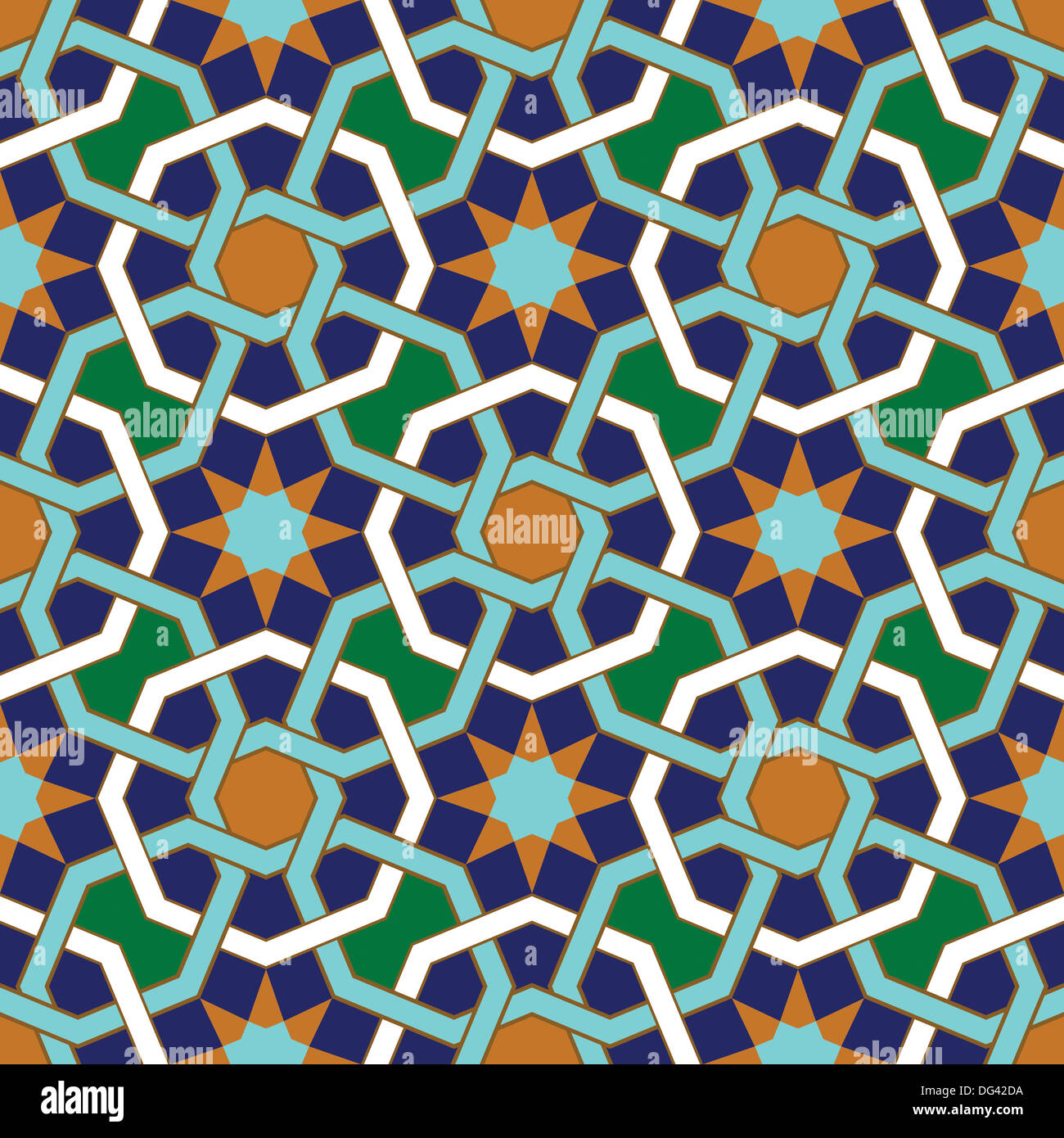 Traditional Arabic Seamless Pattern Stock Photo - Alamy