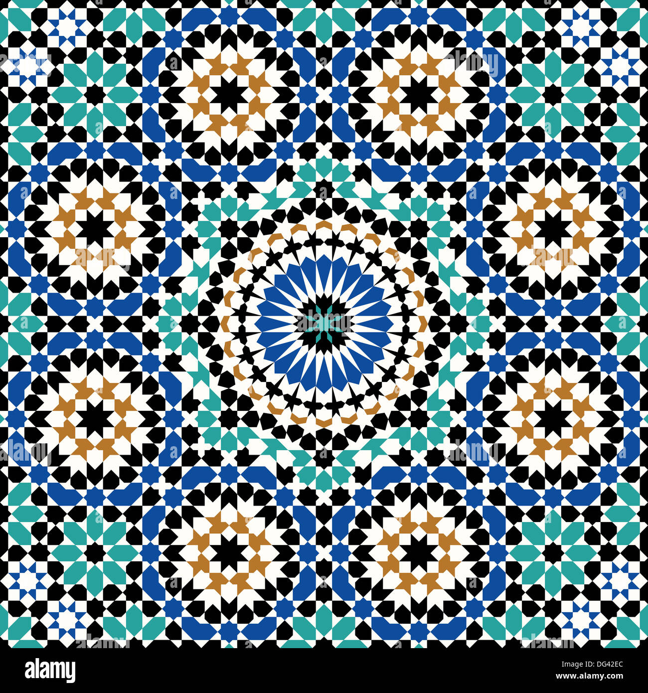 Morocco Seamless Pattern Stock Photo - Alamy