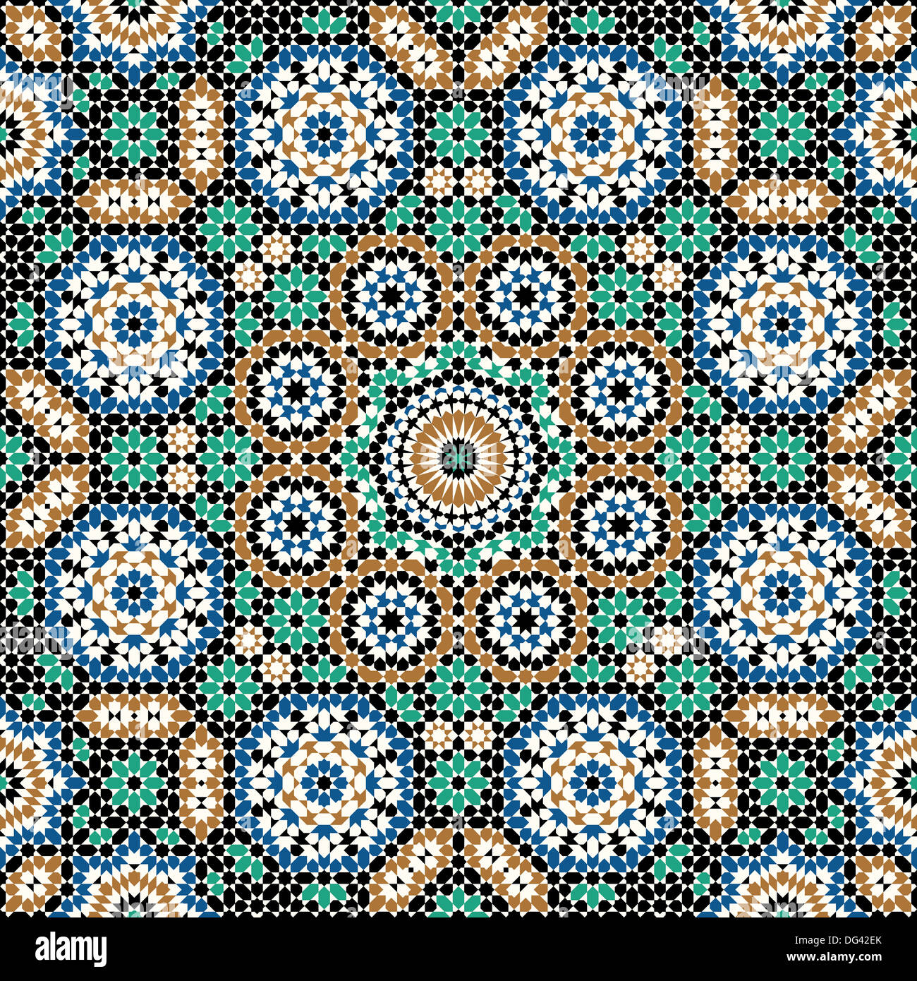 Morocco Seamless Pattern Stock Photo - Alamy