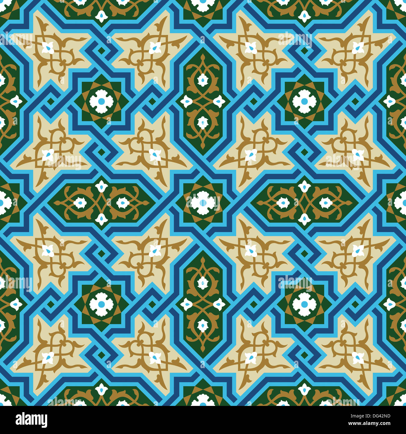 Arabic Seamless Pattern Stock Photo - Alamy
