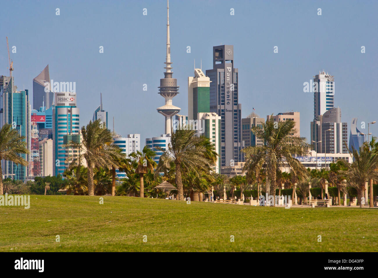 Arabian peninsula kuwait city skyline hi-res stock photography and ...