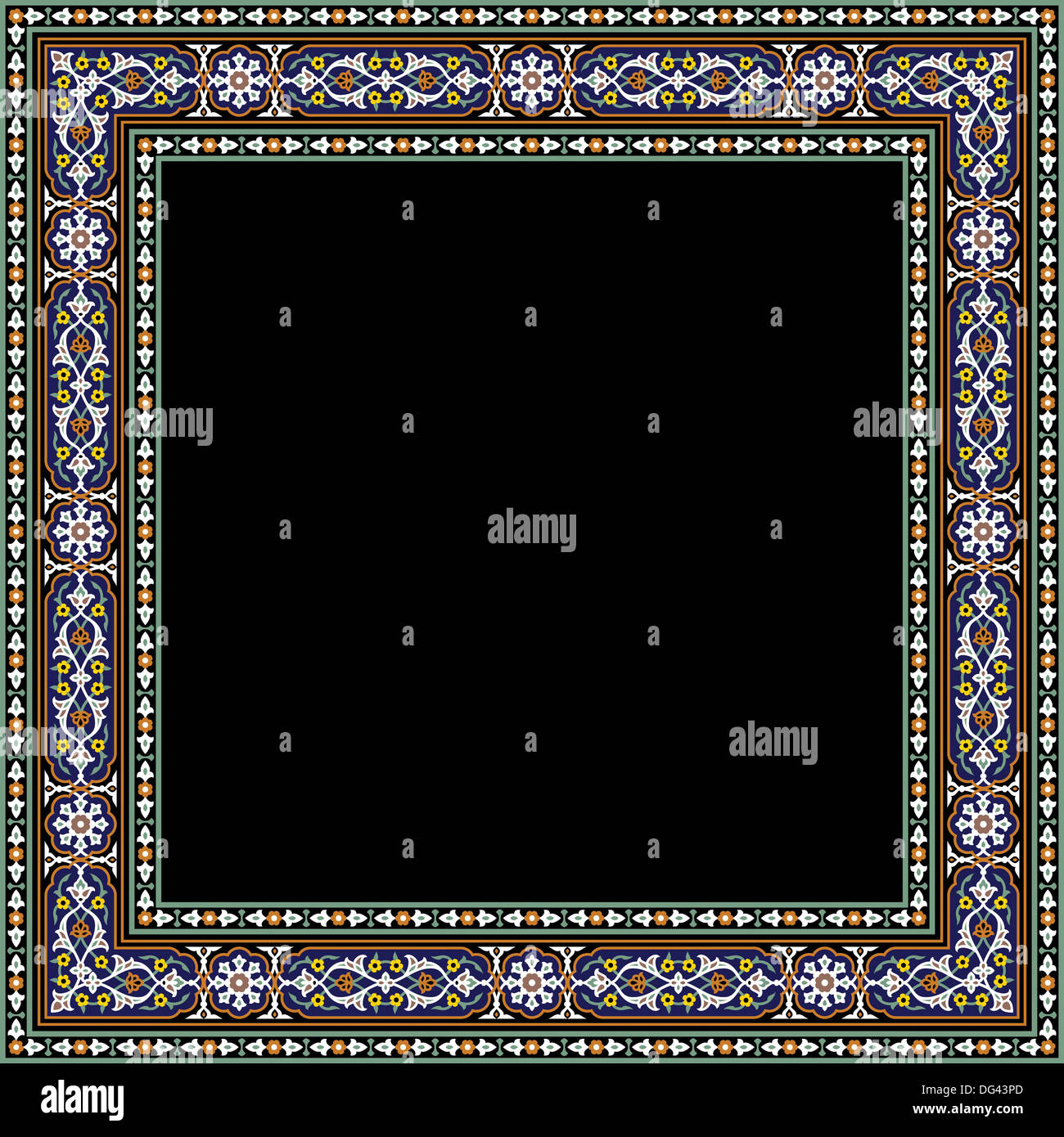 Traditional Arabic Frame Stock Photo - Alamy