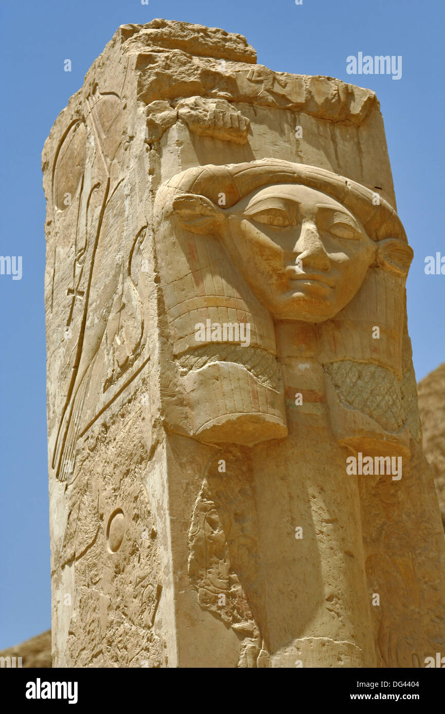 Goddess hathor,Temple of Queen Hatshepsut Deir el-Bahri,luxor Thebes ...