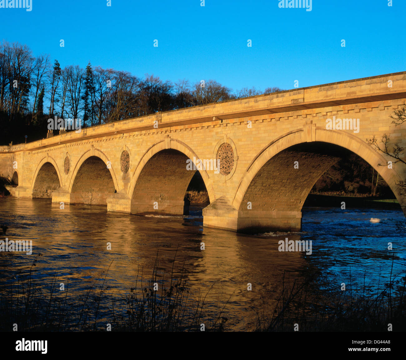 Coldstream Bridge River Tweed Coldstream Bridge Stock Photos ...