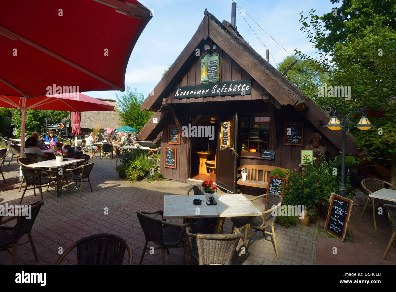 Koserower Salzhuetten, fisherhuts, Koserow, Usedom, Germany Stock Photo ...
