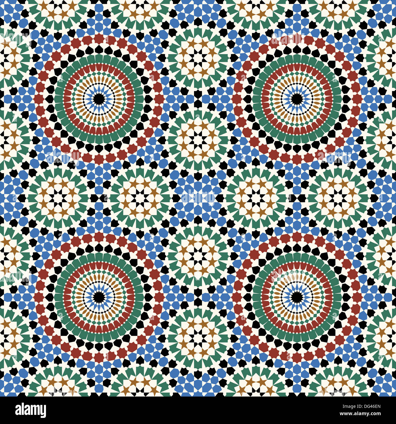 Morocco Seamless Pattern Stock Photo - Alamy