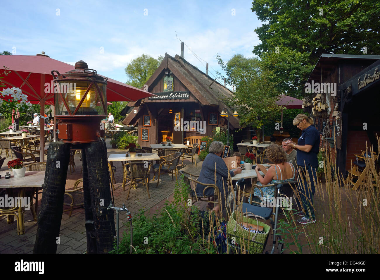 Koserower Salzhuetten, fisherhuts, Koserow, Usedom, Germany Stock Photo ...
