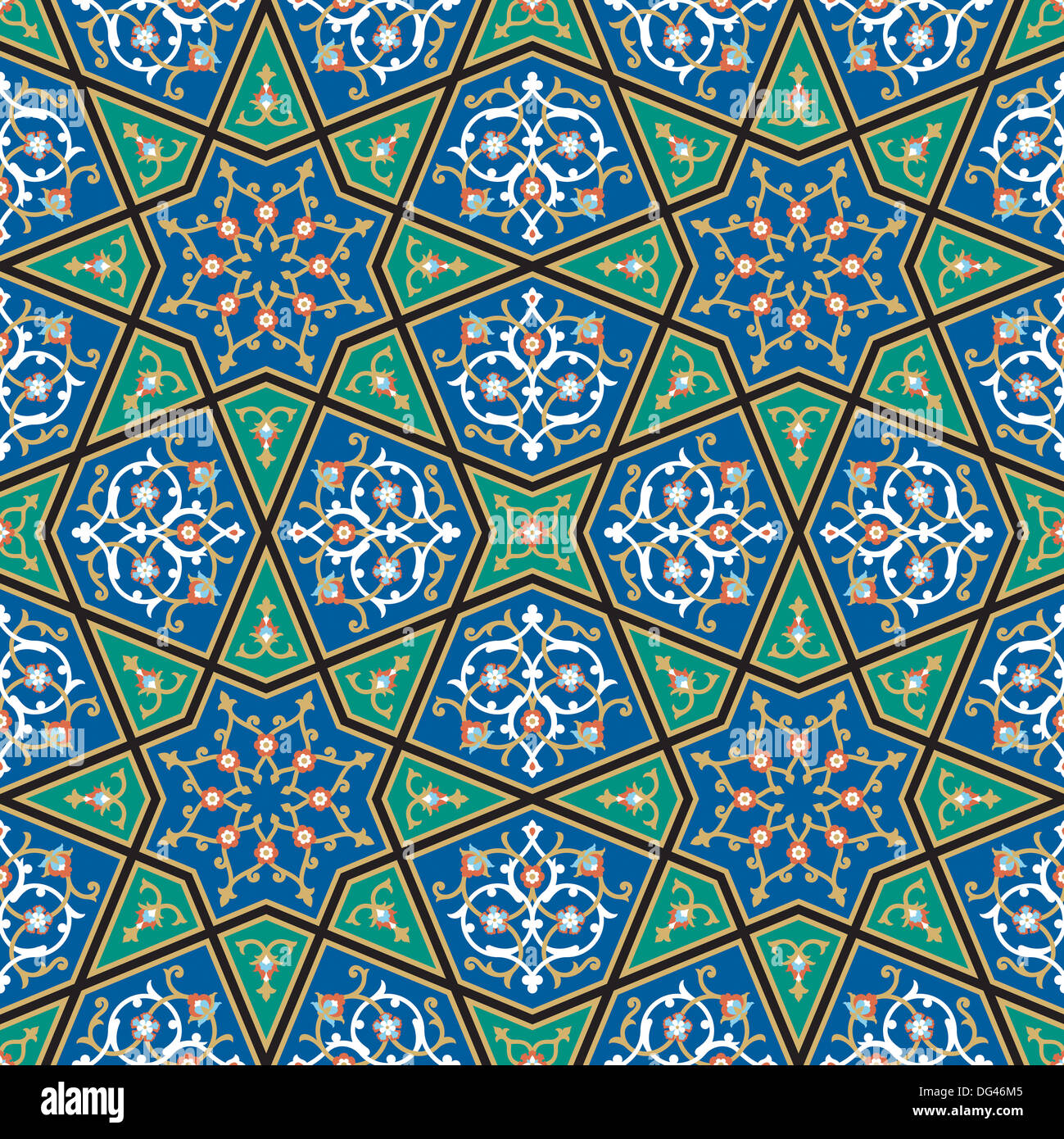 Arabic Seamless Pattern Stock Photo - Alamy