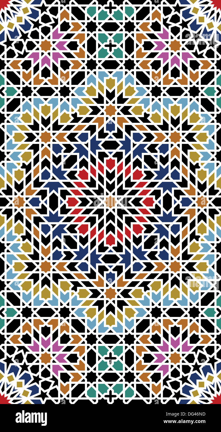 Morocco Seamless Pattern Stock Photo - Alamy