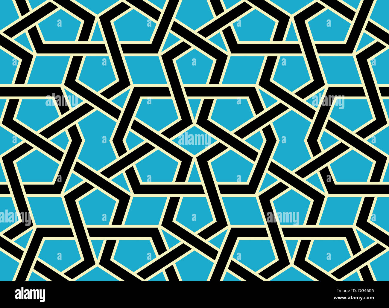 Traditional Arabic Seamless Pattern Stock Photo - Alamy