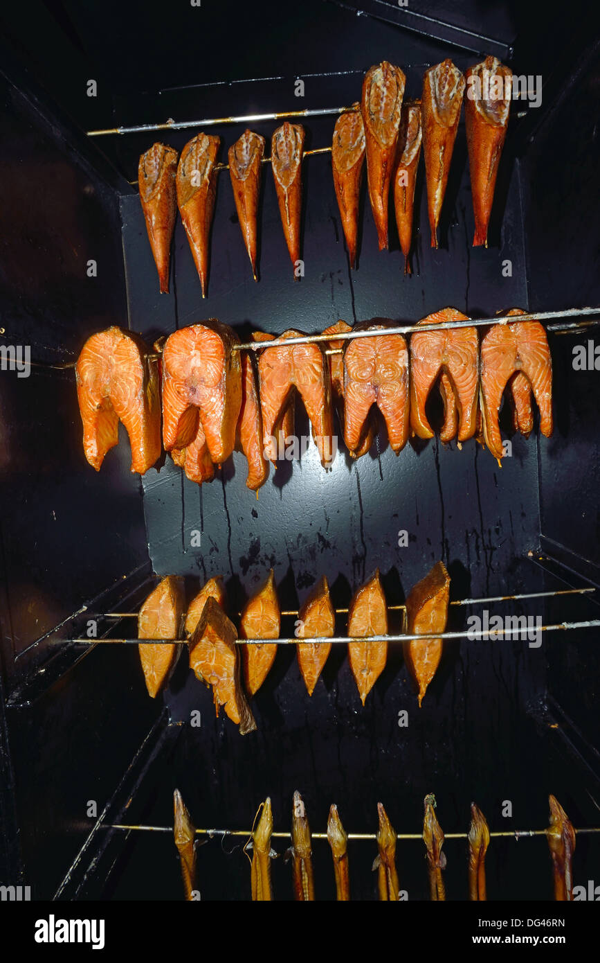 Koserower Salzhuetten, fishermen huts, smoked fish, Koserow, Usedom ...