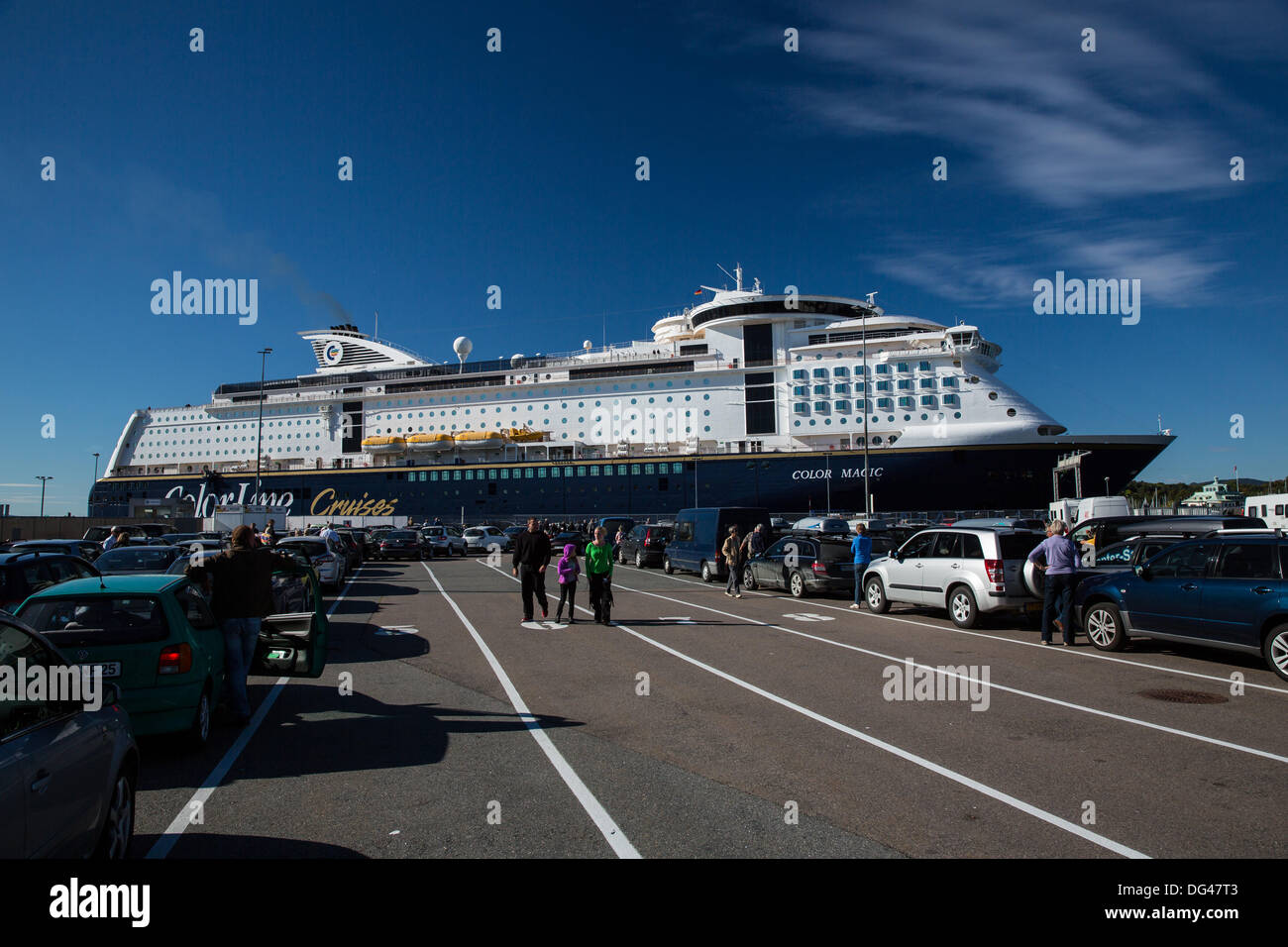 ferry color magic in Oslo Stock Photo - Alamy