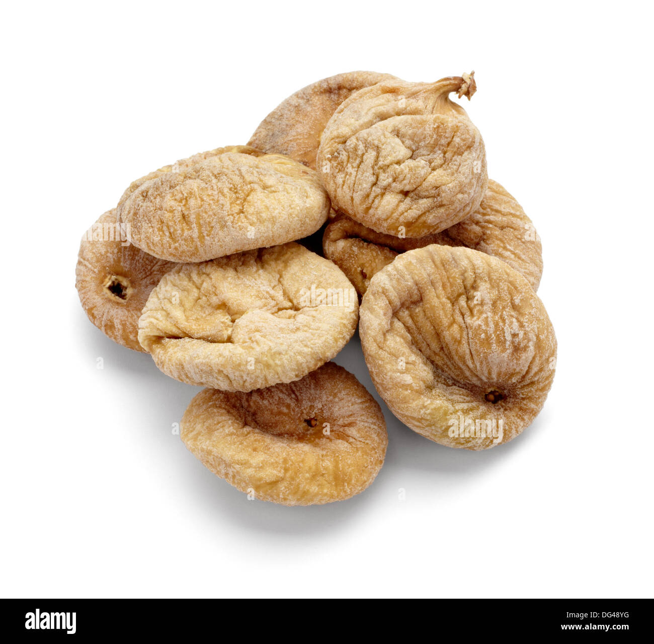 close up of dried fig fruit on white background with clipping path ...