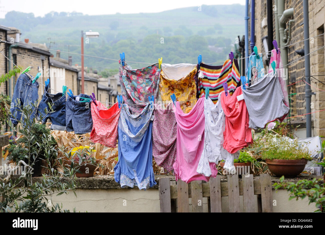 Washing Line High Resolution Stock Photography and Images - Alamy