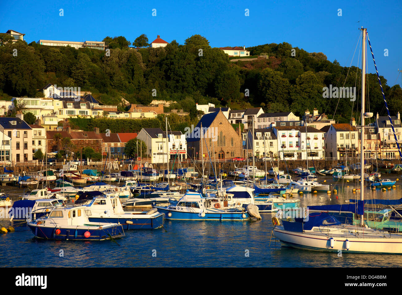 St. Aubin's Harbour, St. Aubin, Jersey, Channel Islands, Europe Stock ...