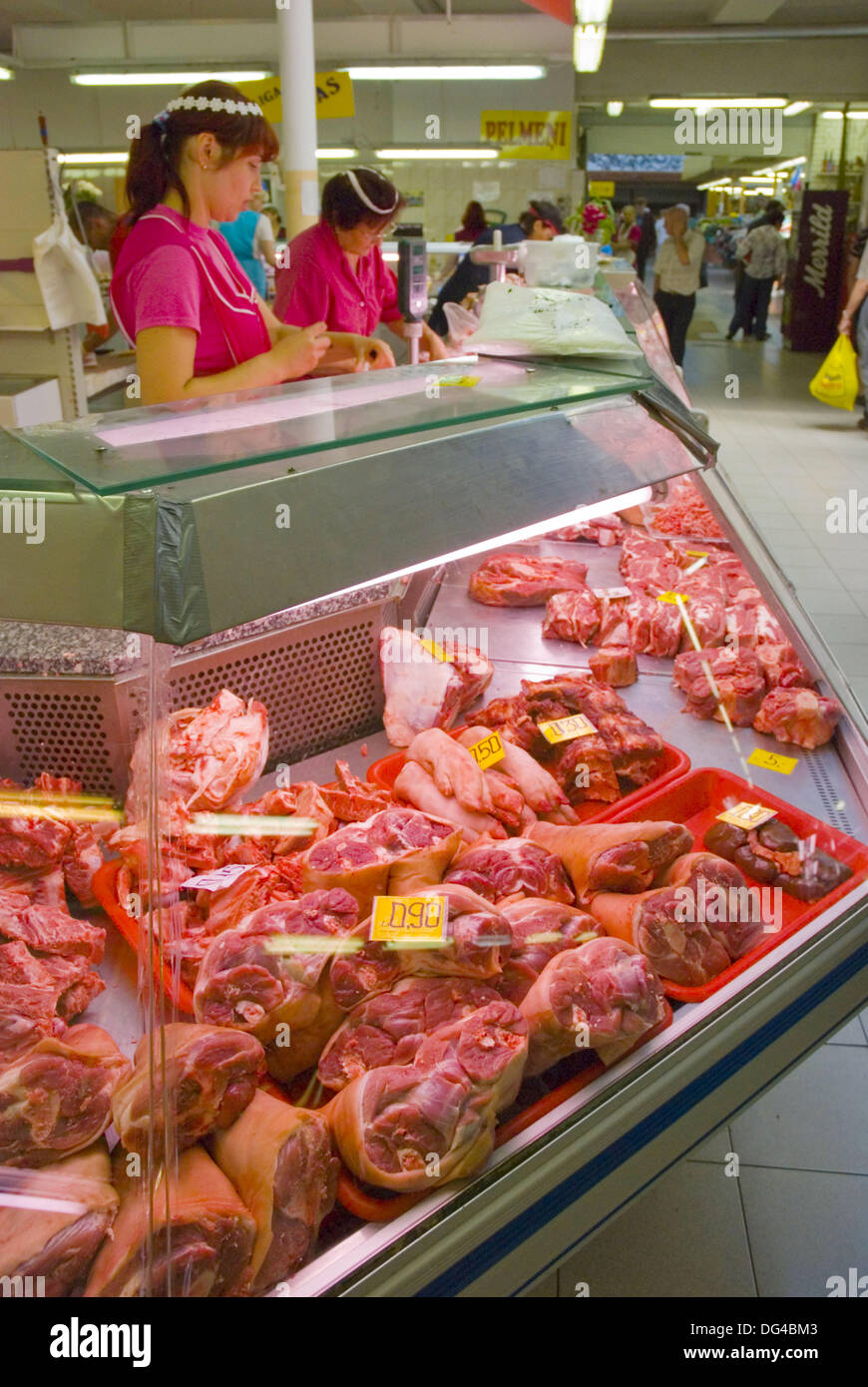 Butcher stall meat interior shopping hi-res stock photography and ...