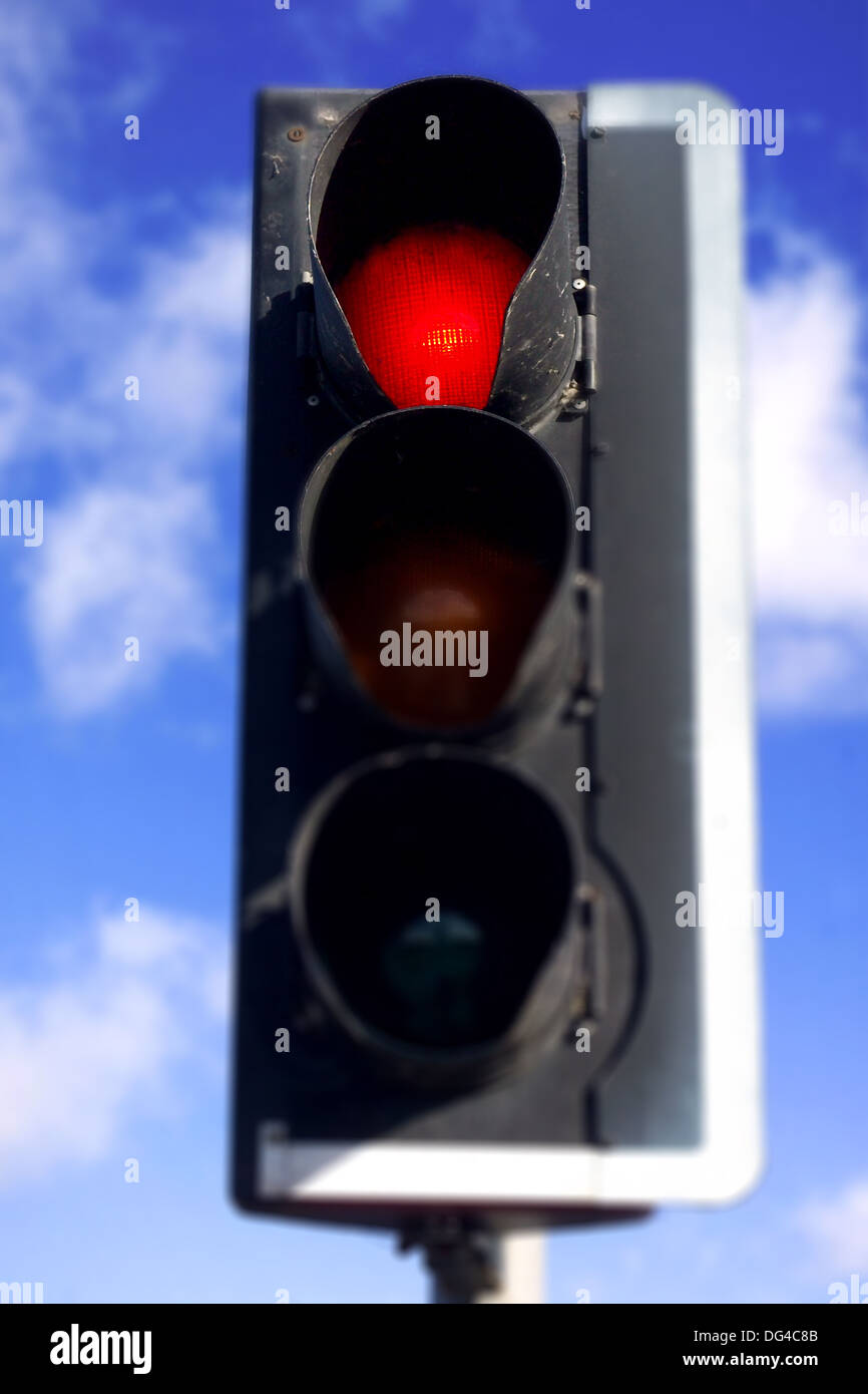 Red Traffic light Stock Photo - Alamy
