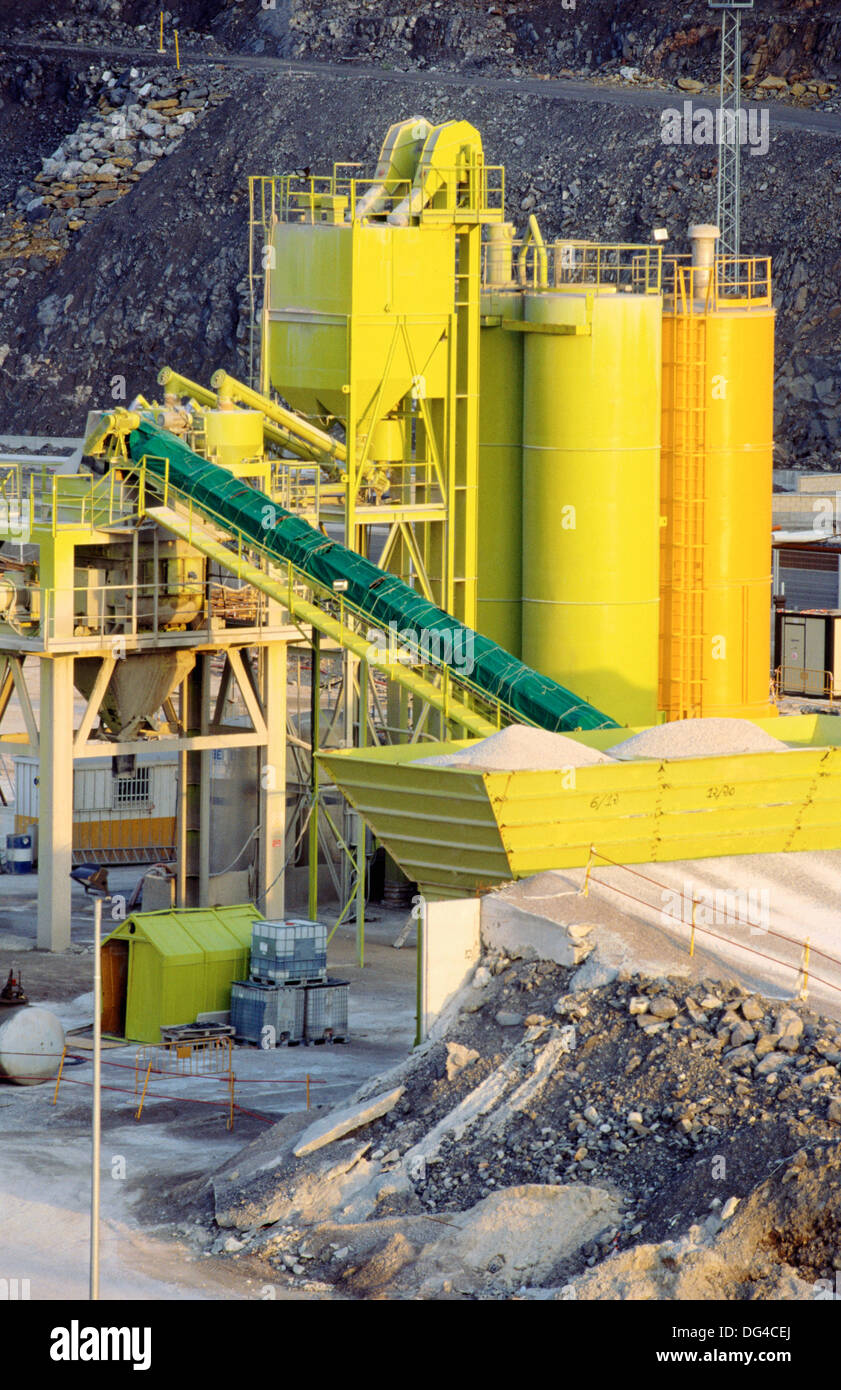 Concrete factory. Port of Bilbao. Basque Country. Spain Stock Photo - Alamy