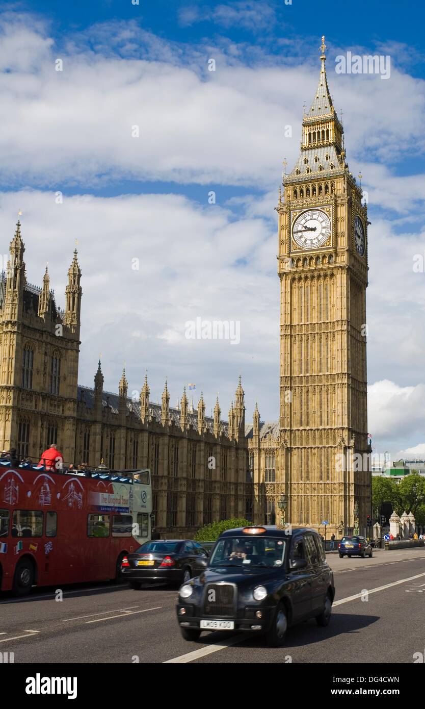 Big Ben, clock tower, The Houses of Parliament, London, England, UK ...