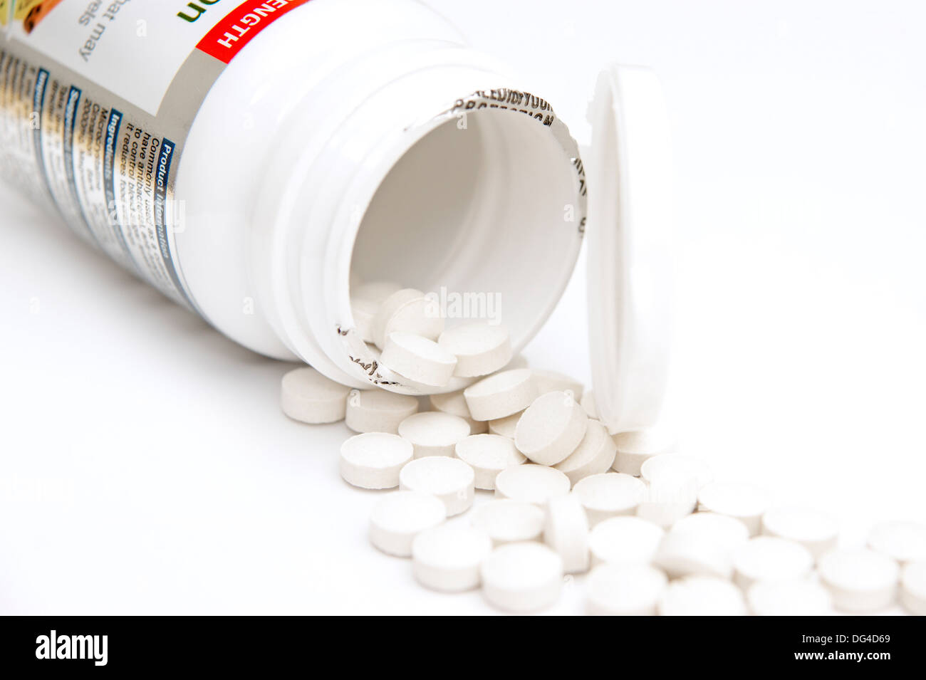 Cinnamon tablets spilling out of container antioxidant, antibacterial ...