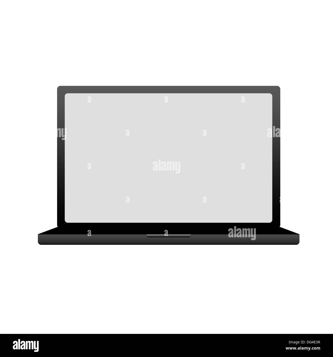 Laptop isolated on white background, illustration Stock Photo - Alamy