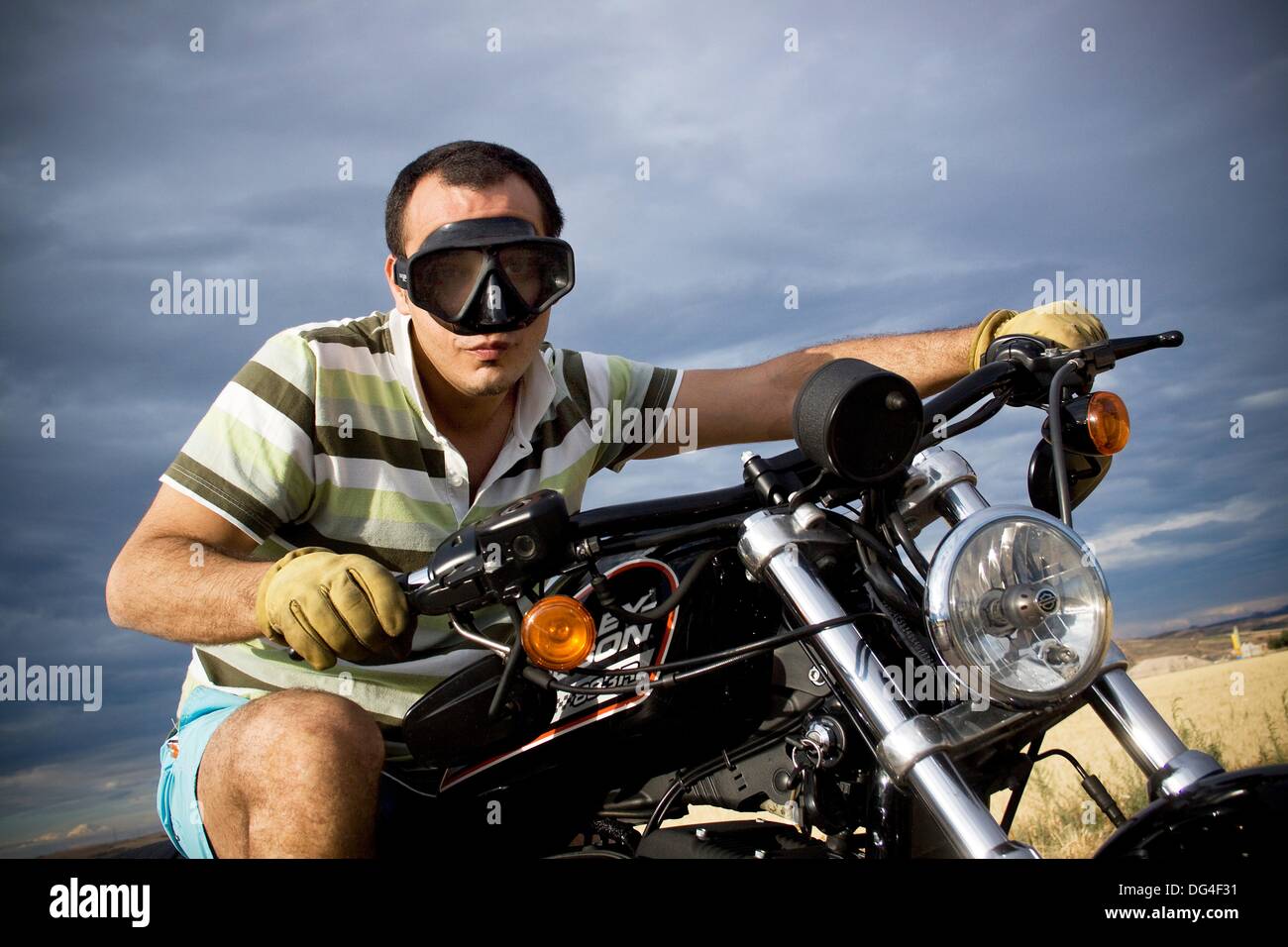 Man harley davidson hi-res stock photography and images - Alamy