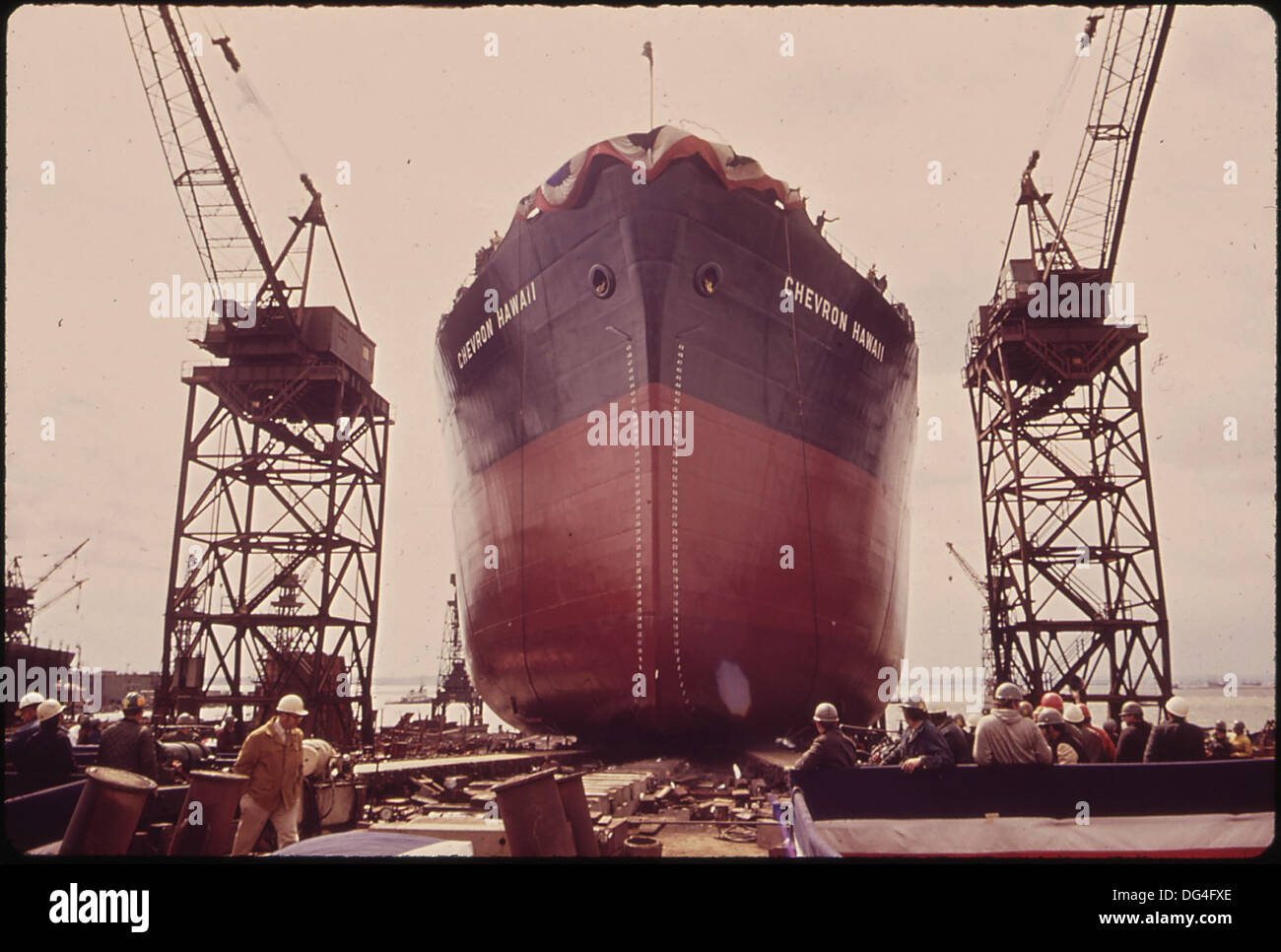 CHEVRON HAWAII IS LAUNCHED FROM SPARROWS POINT SHIPYARD THE ...