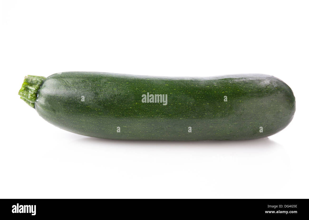 Raw zucchini isolated on white background Stock Photo - Alamy