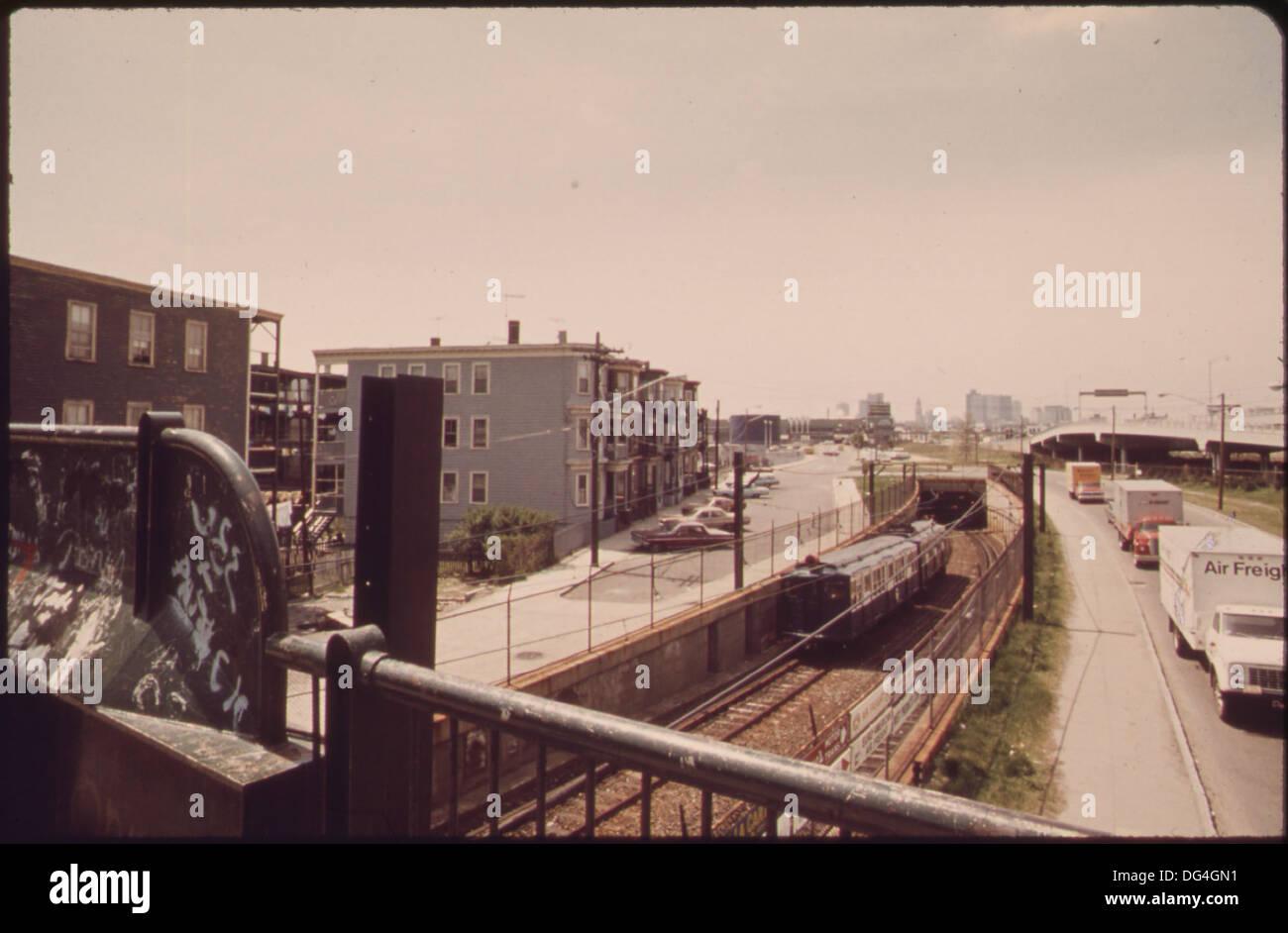 20 YEARS AGO THE MBTA (METROPOLITAN BOSTON TRANSIT AUTHORITY) LINE FROM ...