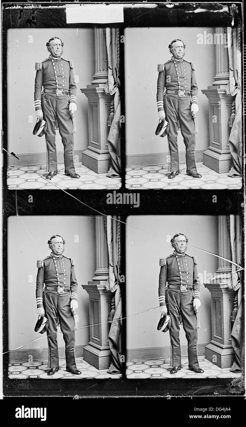 A portrait of Admiral Samuel F. Dupont, a prominent figure in the U.S ...