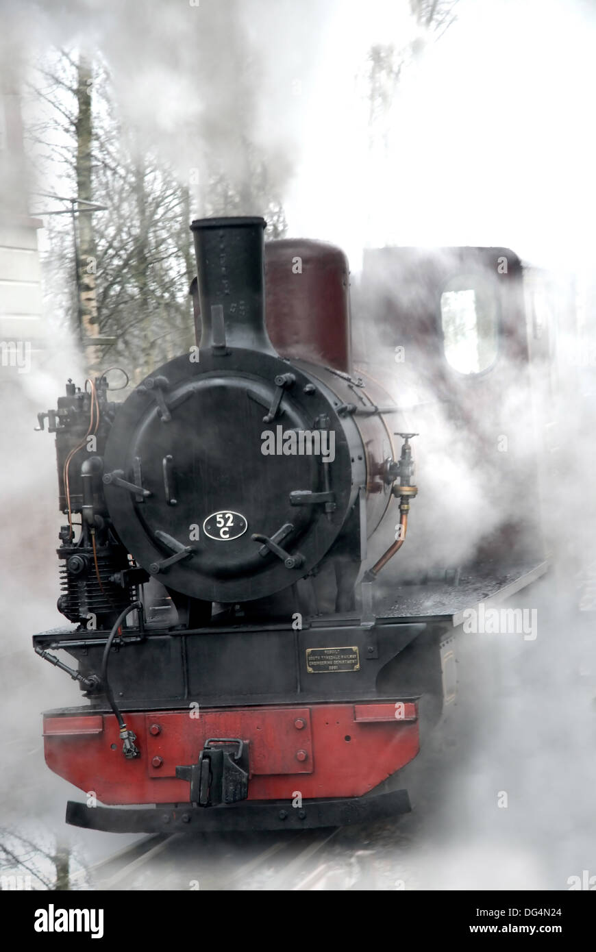 Santa Express steam train, Alston, Cumbria Stock Photo - Alamy