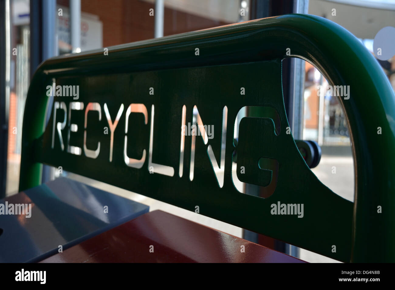 Recycling Collection point situated at Chelmsford Bus station Stock ...