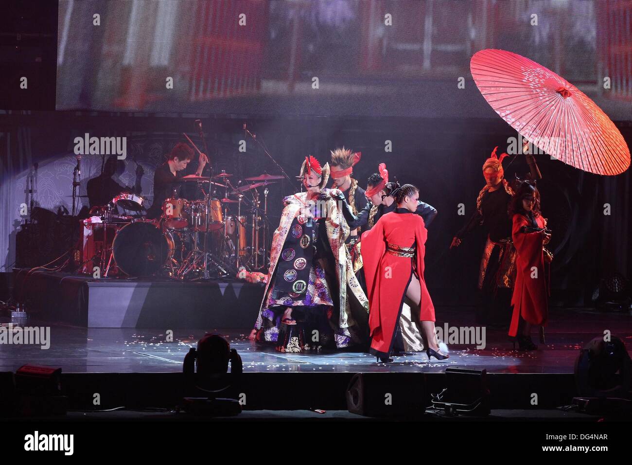 Taipei, China. 12th Oct, 2013. Japanese singer Koda Kumi performs at ...
