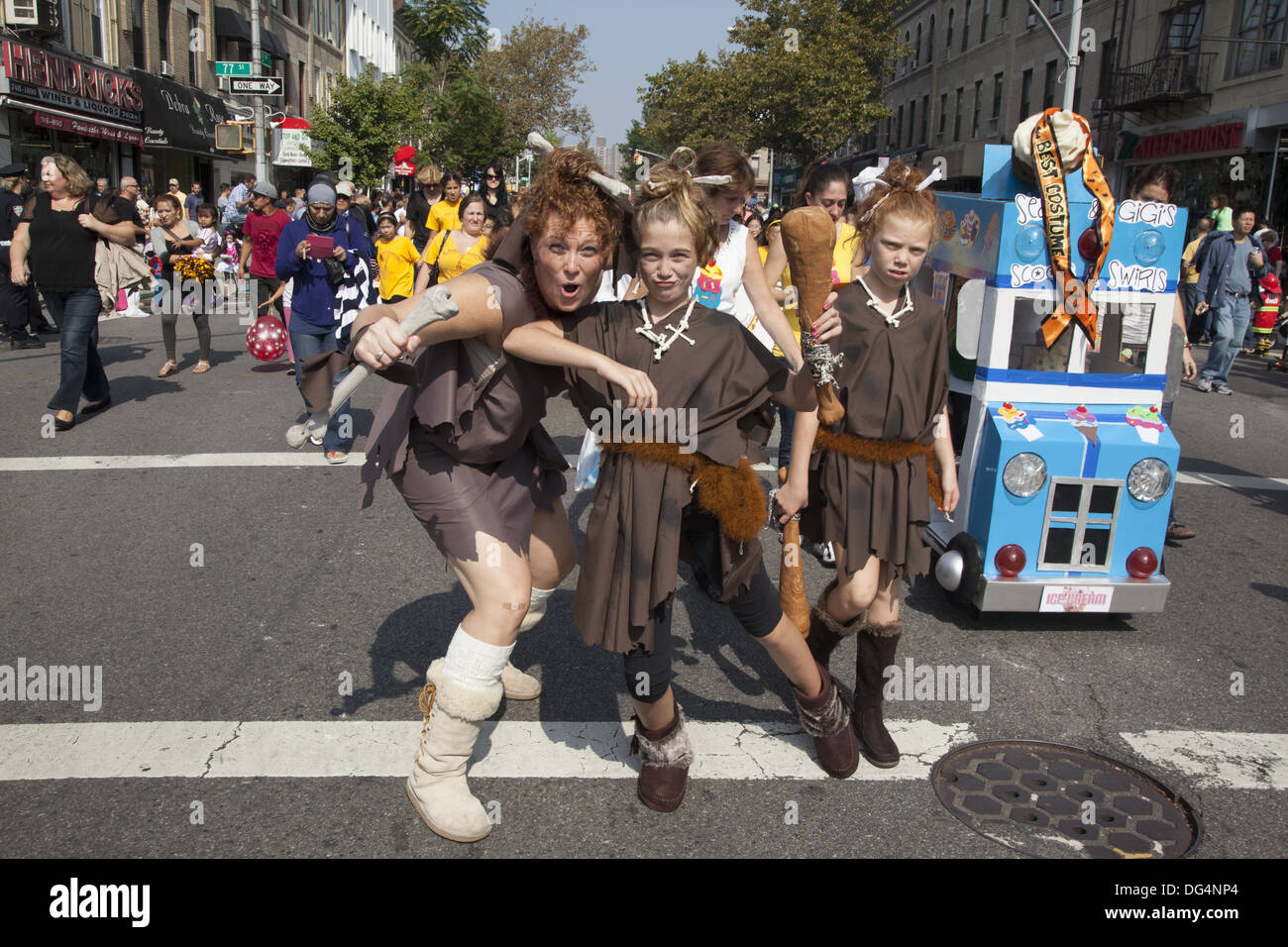 Costumed children march in the annual ragamuffin Parade in Bay Ridge ...