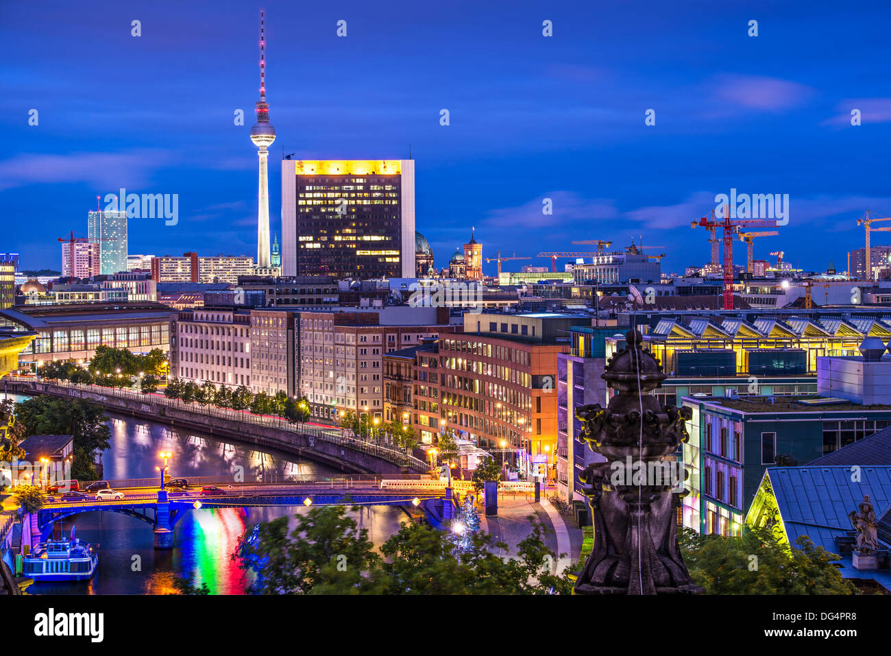 Berlin, Germany viewed from above the Spree River Stock Photo - Alamy