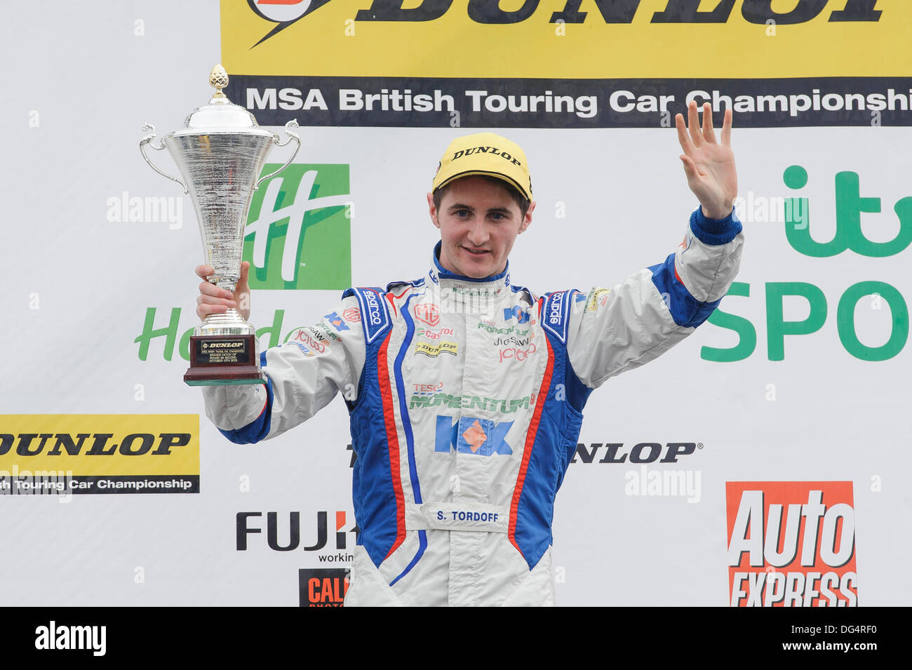 Brands Hatch, Kent, UK. 13th Oct, 2013. MG KX Momentum Racing's Sam ...