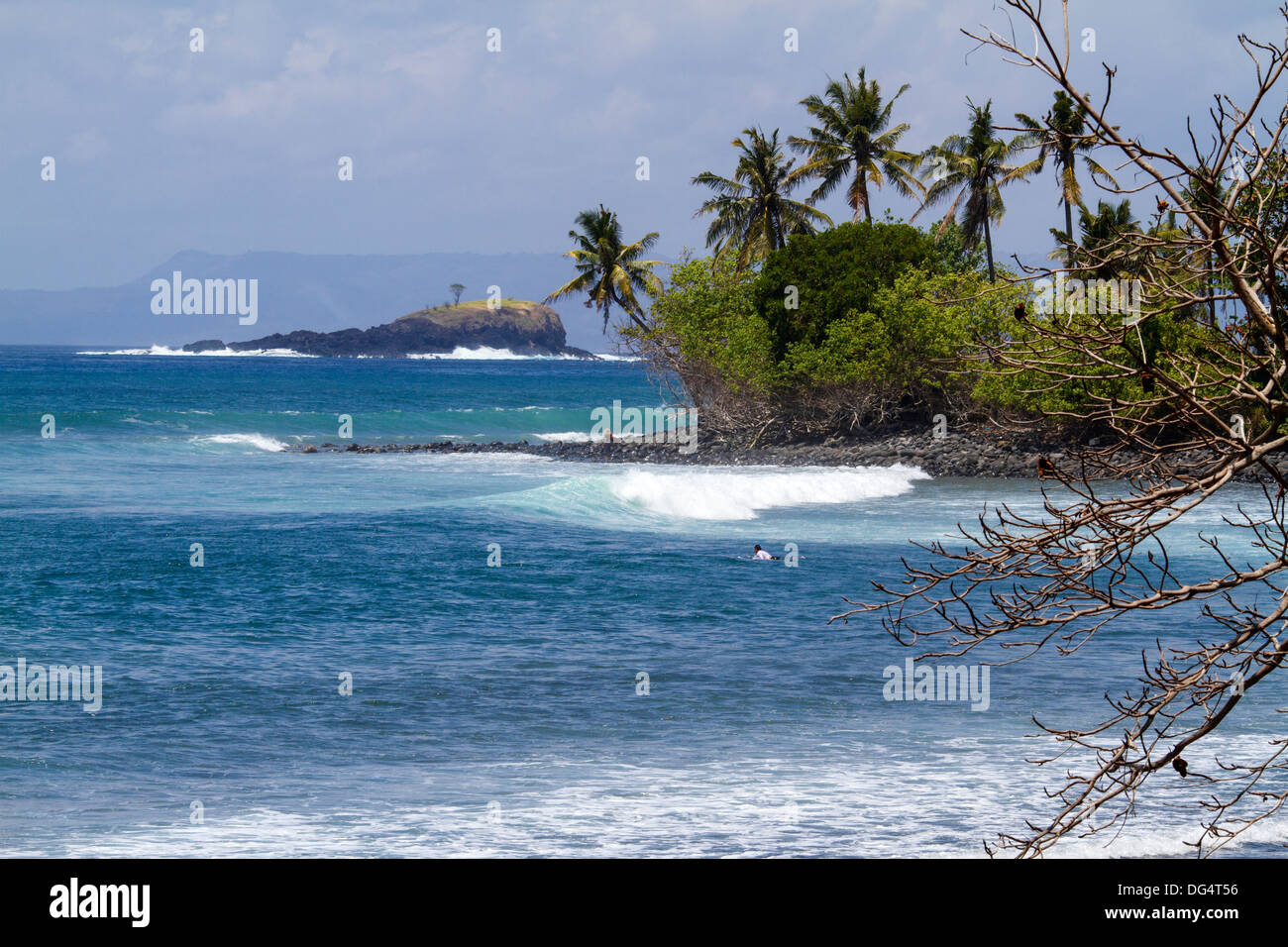 Indonesian coastline.Bali island.Ocean landscape Stock Photo - Alamy